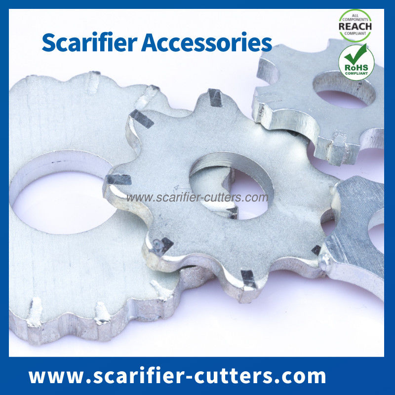 8 Point Full Face TCT Carbide Tipped Cutters Flail On Scarifier Machine ...
