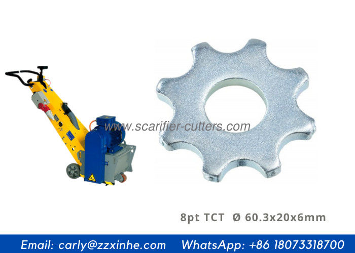 8 Point Scarifier Milling Cutters 8 Tips Tungsten Carbide Tipped Flails ...