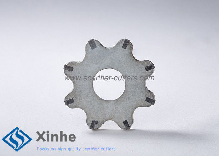 8 Points Milling Scarifiers Cutters , Full Face Tungsten Carbide Tipped ...
