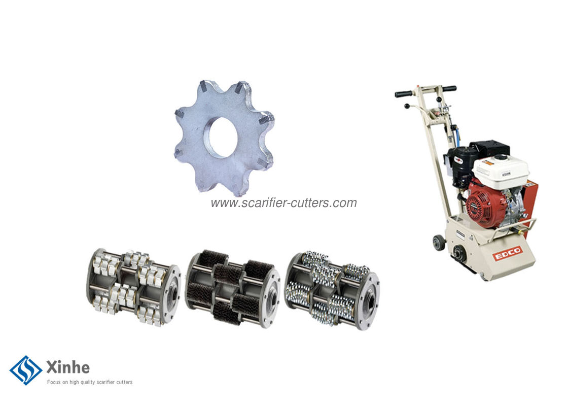 Edco CPM-8 Line Removers Floor Scarifier Wear Parts 8 Points Flat Face ...