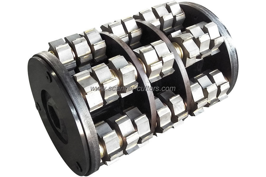 Surface Preparation Scarifier Drum Assembly 5 Pt Carbide Milling ...