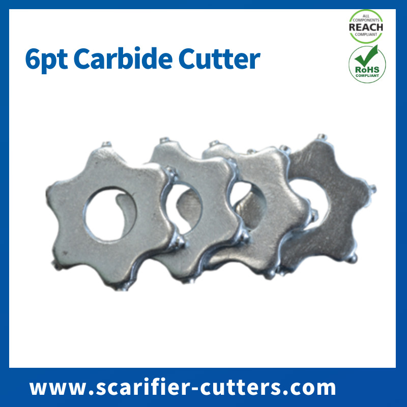 6pt Carbide Cutter Blade Flail For Surface Prep Grinder Floor ...