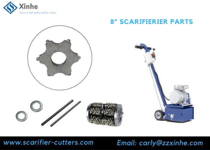 BMP-265 Concrete Scarifier 6 Tips TCT Carbide Flail Cutter